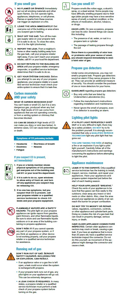 Propane Safety | Scully Oil Co. Inc.